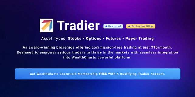 WealthCharts & Tradier’s Exciting New Collaboration